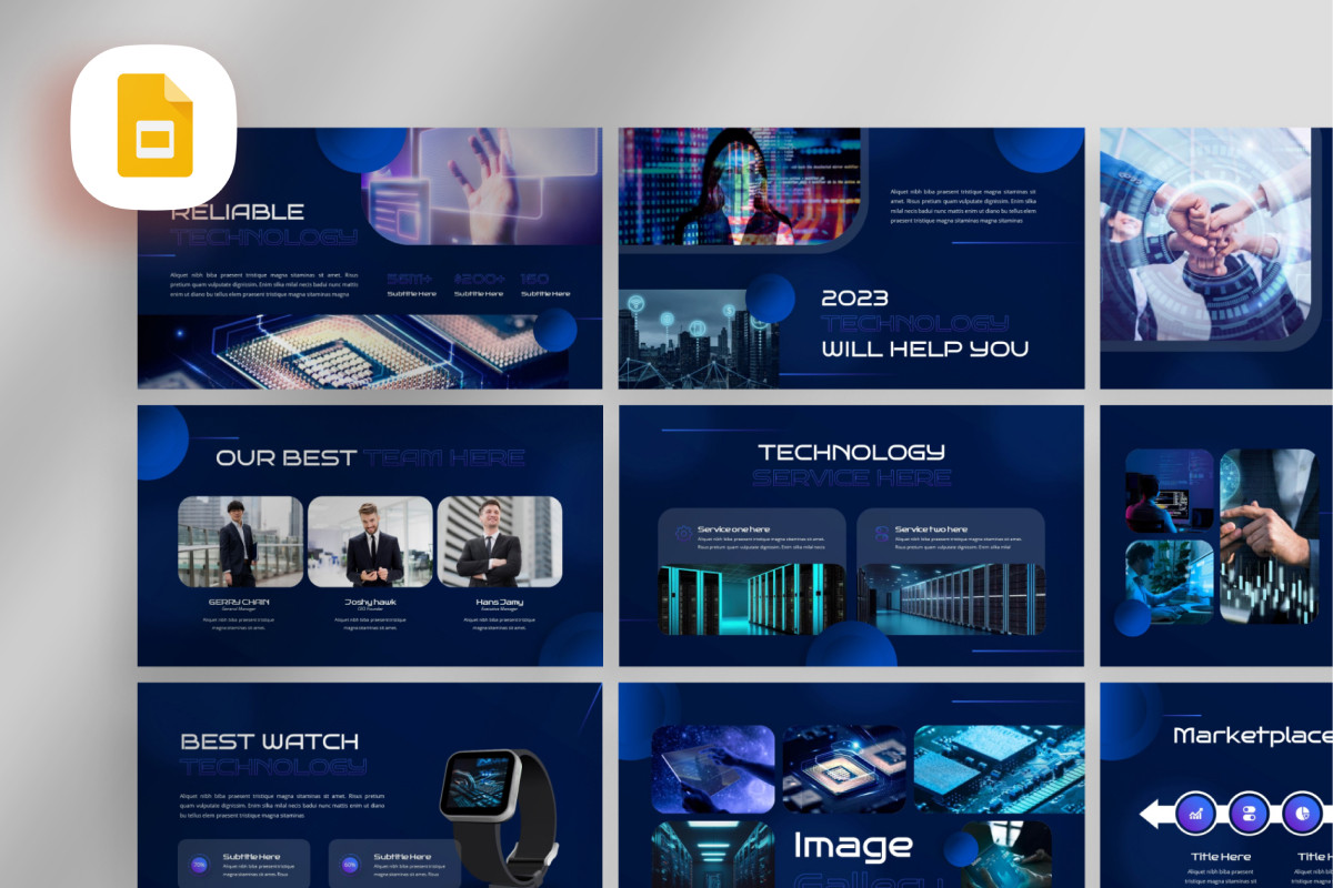 Future Technology Google Slide Template | Nulivo Market